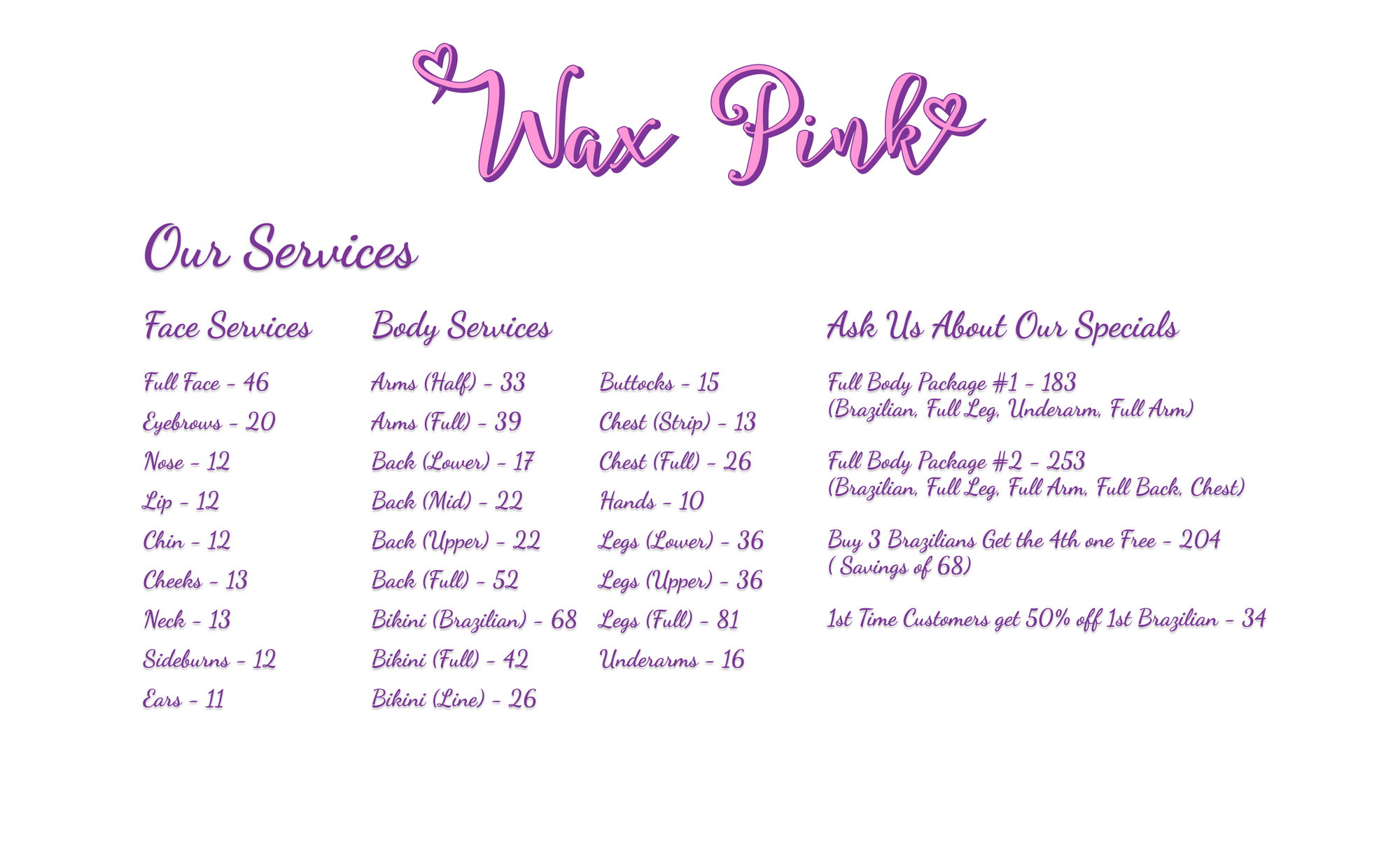 Brazilian waxing services Long Beach, CA – waxpink